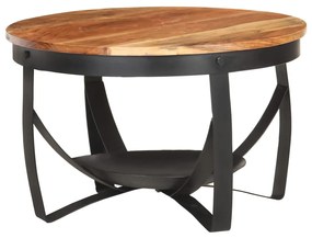 Konferenční stolek Ø68 x 43 cm masivní akáciové dřevo