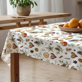 Bavlněný ubrus Voňavé Vánoce Velikost: 85 x 85