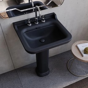 Kerasan Kerasan, WALDORF WC kombi, spodní/zadní odpad, bílá-chrom, WCSET04-WALDORF