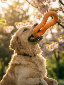 Sinsay - Gumová hračka pro psa - oranžová