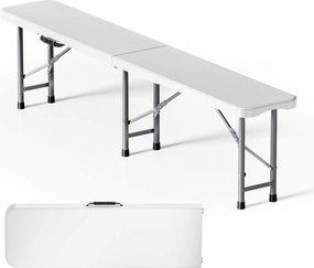 Kempingový nábytek Wiltec – 180 × 30 × 43 cm (61026)