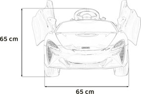 Ramiz Elektrické autíčko McLaren Artura pro děti červené + pohon 4x4 + dálkové ovládání + plynulý start + EVA kola + audio LED