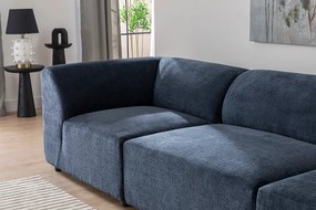 Hanah Home Rohová pohovka ALPHA modrá pravá
