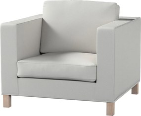 Potah na křesko IKEA Karlanda, krátký barva šedá látka pletený vzor
