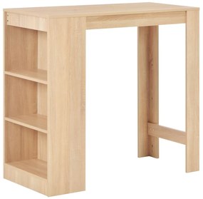 Barový stůl s regálem dub 110 x 50 x 103 cm 280213