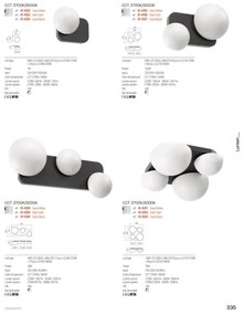 Redo 01-4330 - LED Nástěnné svítidlo LUMIEN 3xLED/18W/230V 2700/3000K černá