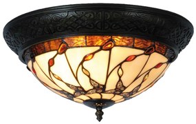 Stropní světlo Tiffany Nature - Ø 38*19 cm 2x E14 / max 40w