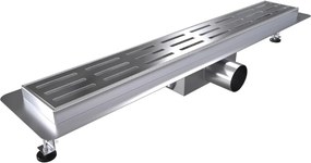 C-DRAINWELL 100 Chrom Odtokový podlahový žlab, kostky