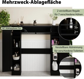 Costway Police nad záchodem Samostatně stojící koupelnová skříňka