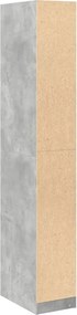 Šatní skříň betonově šedá 30 x 50 x 200 cm kompozitní dřevo 3307741