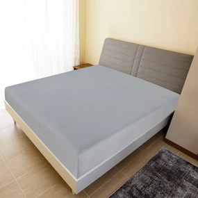 Jersey prostěradla 2 ks šedá 140x200 cm bavlna 136205