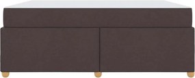 Rám postele s matrací Tmavě hnědá 180 x 200 cm textil 3399373