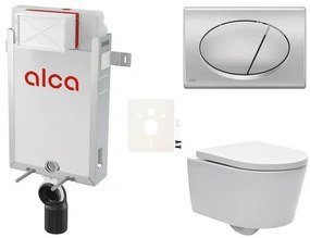 Cenově zvýhodněný závěsný WC set Alca k zazdění + WC SAT Brevis SIKOAW3