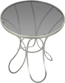 Odkládací stolek Trixy 56 cm stříbrný