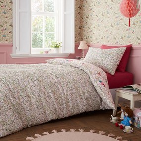 Růžové bavlněné dětské povlečení na jednolůžko 135x200 cm Fairytale – Belle &amp; Boo