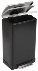 EKO Pedálový odpadkový koš E-Cube 40 l matně černý - Default Title