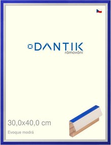 DANTIK rámeček 30x40 | EVOQUE modrá (Plexi Čiré)
