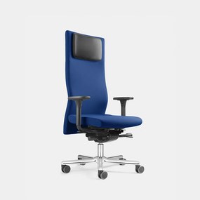 LÖFFLER Zdravotní balanční židle LEZGO LG 7K s podhlavníkem Barva potahu: A37 modrá