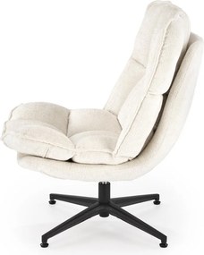 Designové otočné křeslo Fofana krémové