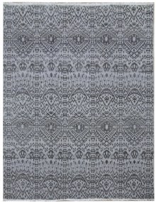 Diamond Carpets koberce Ručně vázaný kusový koberec Diamond DC-EKT L silver/black - 160x230 cm