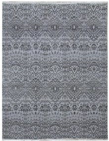 Diamond Carpets koberce Ručně vázaný kusový koberec Diamond DC-EKT L silver/black - 275x365 cm