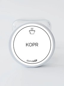 Samolepka na kořenky KOPR bílá 5 cm základní písmo