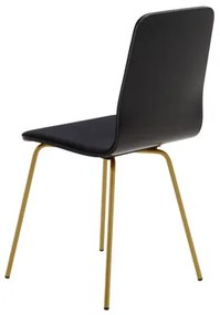 Černá židle se zlatými nohami VINGE