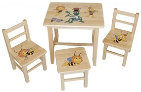Drew-mix Dětský stůl ze dřeva se židličkami Mája Vzor 31