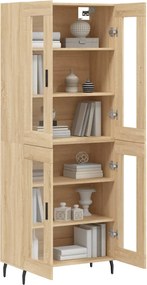 Skříň highboard dub sonoma 69,5 x 34 x 180 cm kompozitní dřevo 3198292