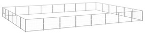 Psí kotec stříbrný 48 m² ocel
