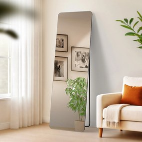 Zrcadlo Gurnee 160x50 cm – černá-matt