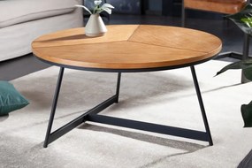 Noble Home Přírodní kulatý konferenční stolek Elegance 80 cm