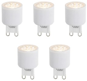 Sada 5 G9 24mm 3-stupňové stmívatelné LED žárovky 3W 300 lm 2700K