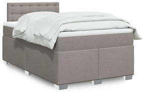 Box spring postel s matrací taupe 120x200 cm textil 3285873