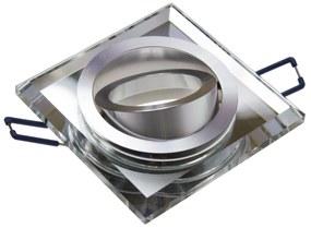 BERGE podhledové bodové svítidlo BRG71000 výklopné - sklo - čtverec - zrcadlo