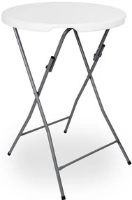 Skládací stolek GALA 80 cm bílý