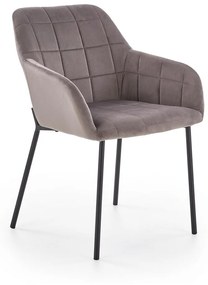 Jídelní židle Davos, šedá / černá