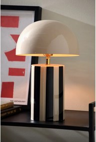 Černá/taupe kovová stolní lampa (výška 34 cm) Rayado – Leitmotiv