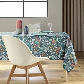 Obdélníkový ubrus STYLIS BLUE, 145 x 240 cm, modrý s potiskem