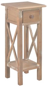 vidaXL 280060 Marketos Side Table Brown 27x27x65,5 cm Wood