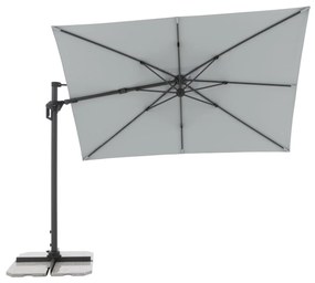 Doppler ACTIVE 310 x 210 cm - moderní slunečník s boční nohou světle šedá