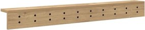 věšák, nástěnný, s poličkou, kompozitní dřevo, 10,5x100x10,5 cm, dub artisan, Dekorino TK20260046