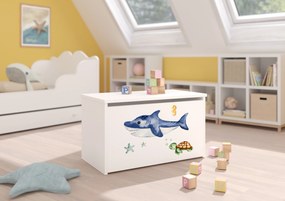 ADRK Furniture Truhla na hračky DARIA TB-Dar-W-SEA-ANI-n-O052