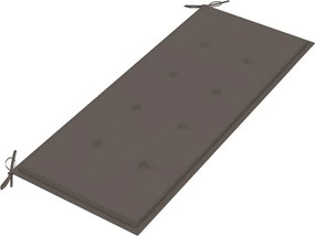 Stohovatelná zahradní lavice s poduškou 128,5 cm masivní teak 3063287