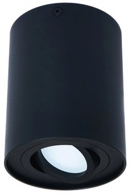 BERGE Podhledové bodové svítidlo 6683 výklopné, kruhové - černá - 115mm