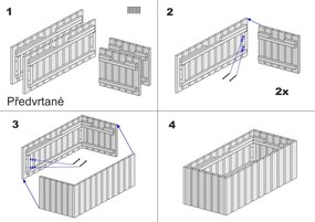 AMADEA Dřevěný designový vyvýšený záhon s nádobou uvnitř, 76x43,6x40cm, 60l nádoba