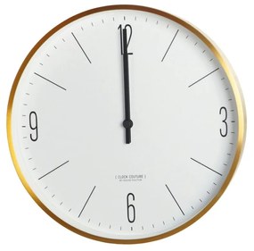 Nástěnné hodiny clock couture zlaté MUZZA