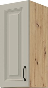 STILO ac | horní skříňka 30 G-72 1F s policemi | 30 cm | UNI dvířka | artisan/světle šedá