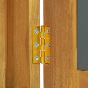Zrcadlová skříňka 60 x 10 x 40 cm masivní teakové dřevo 338242