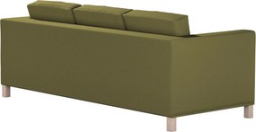 Potah na pohovku IKEA  Karlanda 3-místná nerozkládací, krátký barva zelená látka pletený vzor